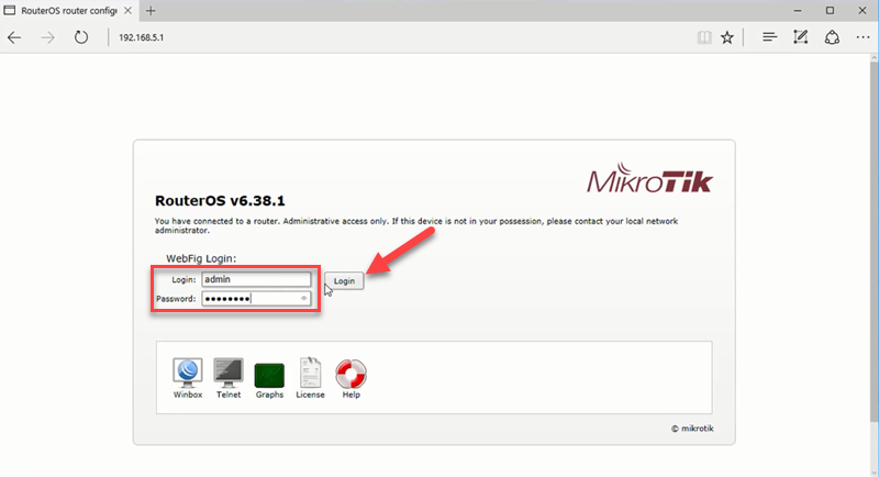 آموزش گام‌به‌گام میکروتیک ۶- دسترسی به روتر با WebFig | ارتباط سنتر